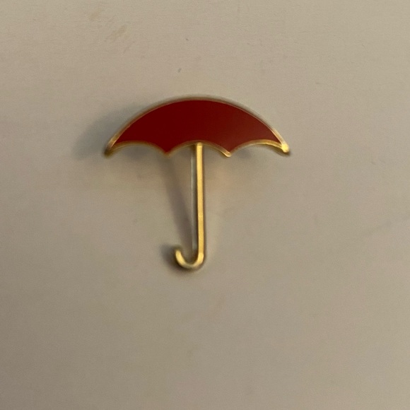 Accessories | Vintage Red Umbrella Pin | Poshmark
